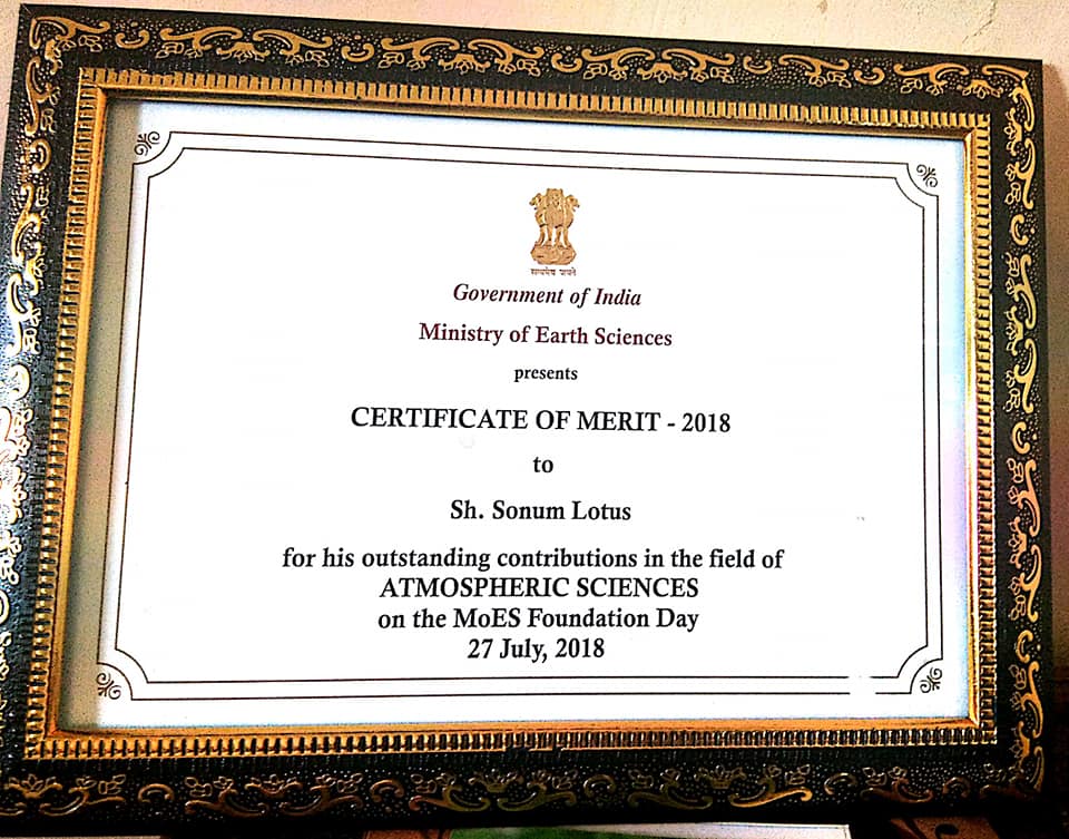 Weatherman Sonam Lotus bags best employee award, will donate award ...